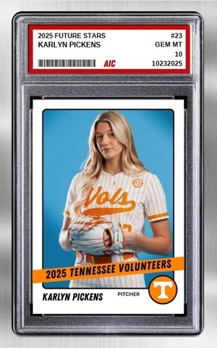 2025 Karlyn Pickens Future Stars NCAA Rookie Card #23 Tennessee Vols ...