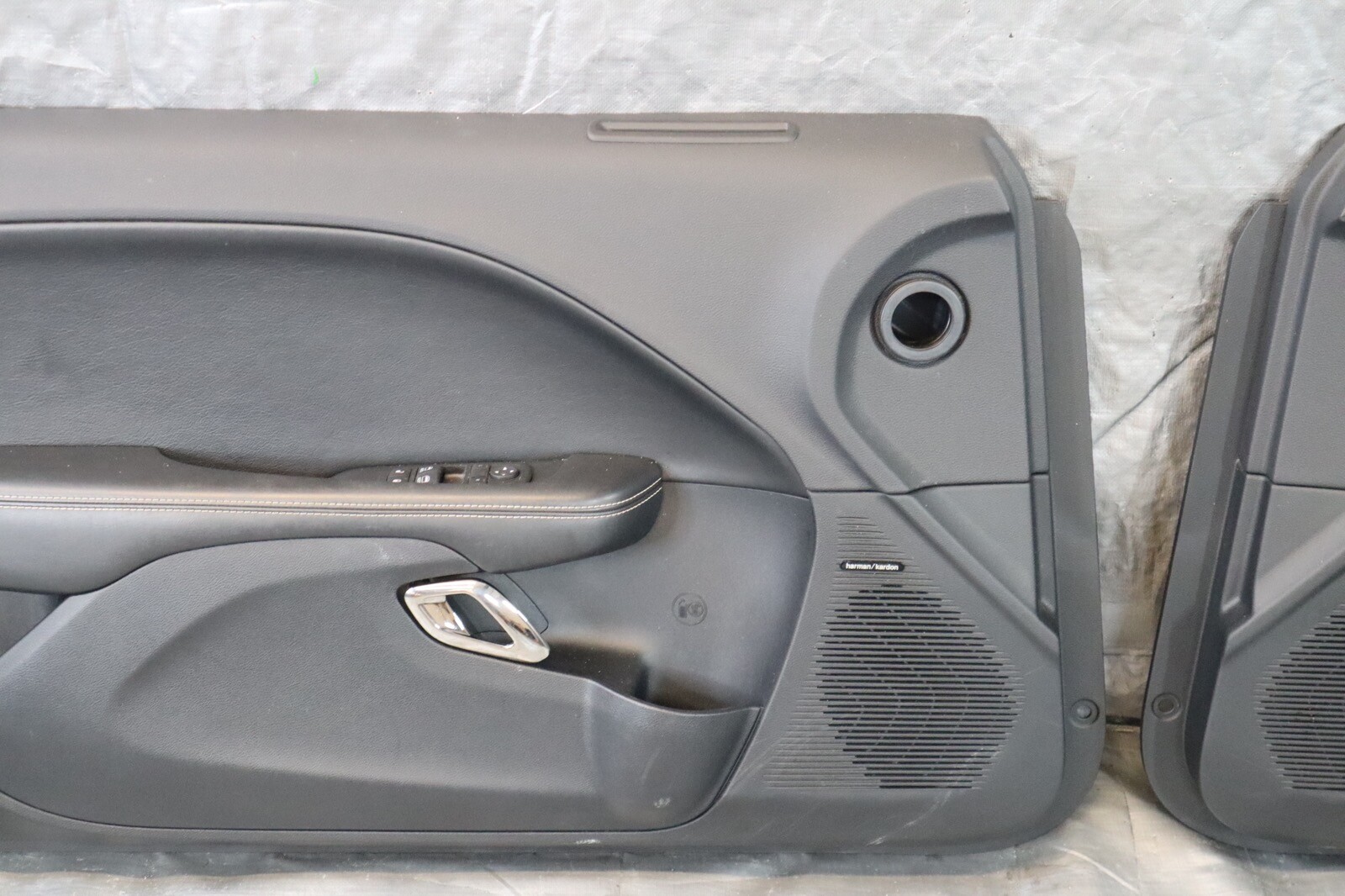 15 16 17 DODGE CHALLENGER SRT HELLCAT OEM BLACK LEATHER RH LH DOOR ...