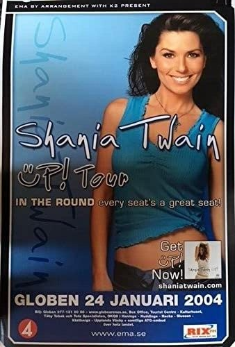 BRAND NEW POSTER CANADIAN Shania Twain Original 2004 Sweden Up Poster ...