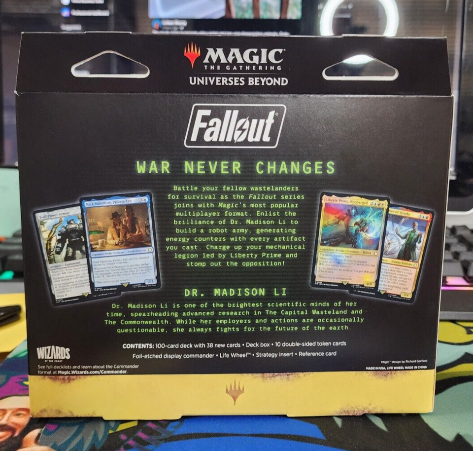 MTG MAGIC THE GATHERING FALLOUT DR MADISON LI COMMANDER SCIENCE DECK ...