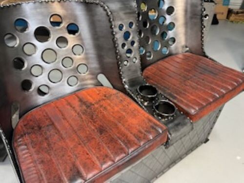 Iron Ace Hot Rod Seats "Antique 40" Rat Rod Bomber Bench w/ Cushions | eBay