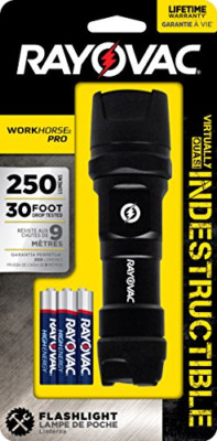 Rayovac Virtually Indestructible LED Flashlight 300 Lumen Waterproof ...