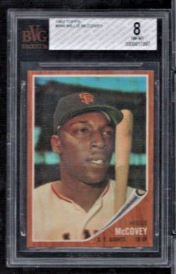 1962 Topps #544 WILLIE MCCOVEY San Francisco Giants BVG 8 NMMT 2nd Year ...