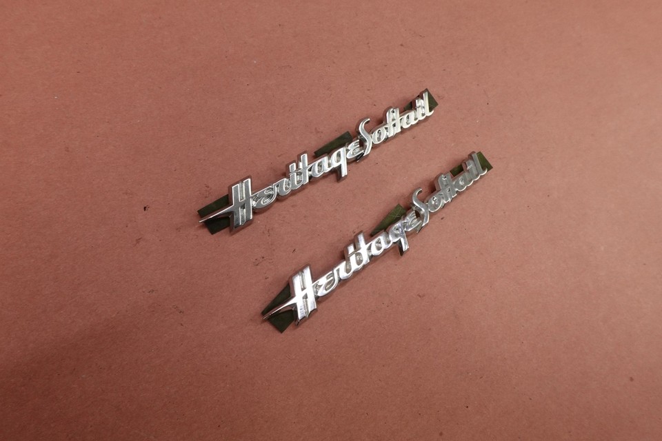 2000-2011 Harley Davidson Heritage Softail FLSTC Front Fender Emblems ...