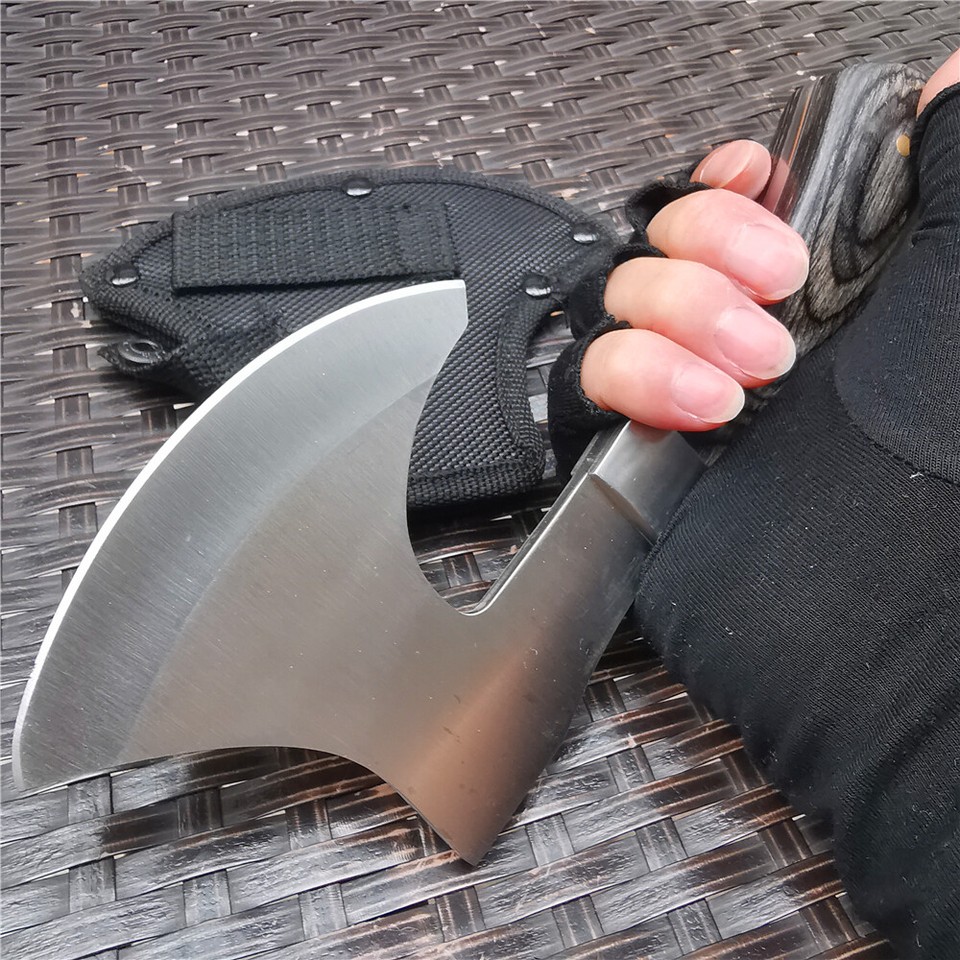 8.7" ZOMBIE SURVIVAL TOMAHAWK THROWING AXE BATTLE Hatchet Knife Hunting ...