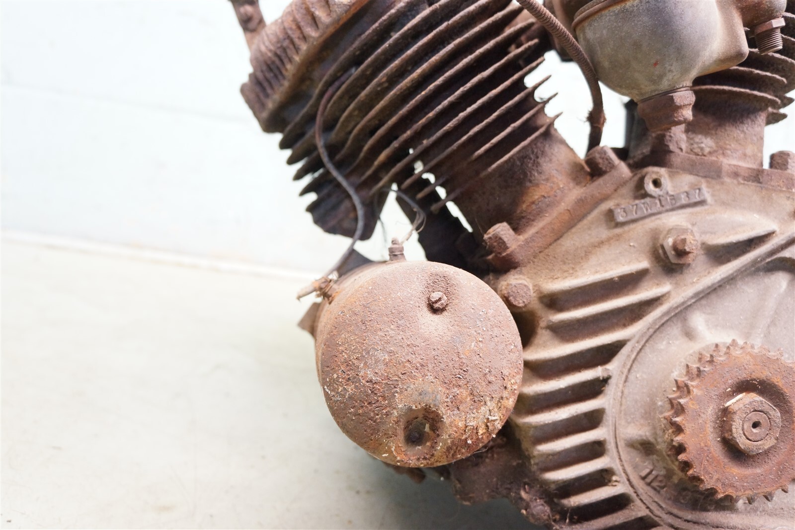 1937 Harley WL WLA Panhead Knucklehead Flathead Servicar G Engine ...