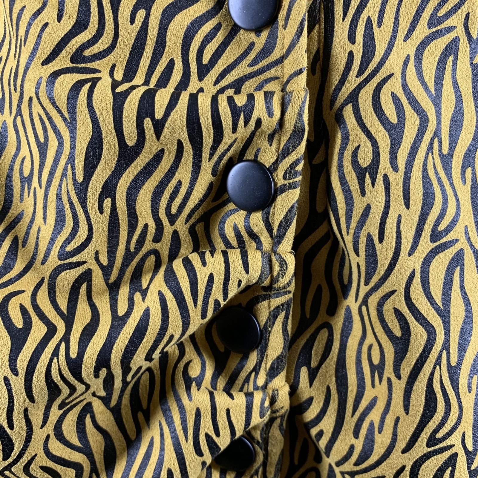 THE SANG Gold/Black Tiger Stripe Gathered Coat Dress … - Gem