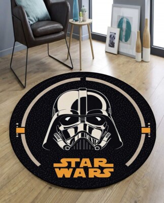 Star Wars Rugs, Starwars Patterned Rug, Star wars Round Rug, Kids Room ...