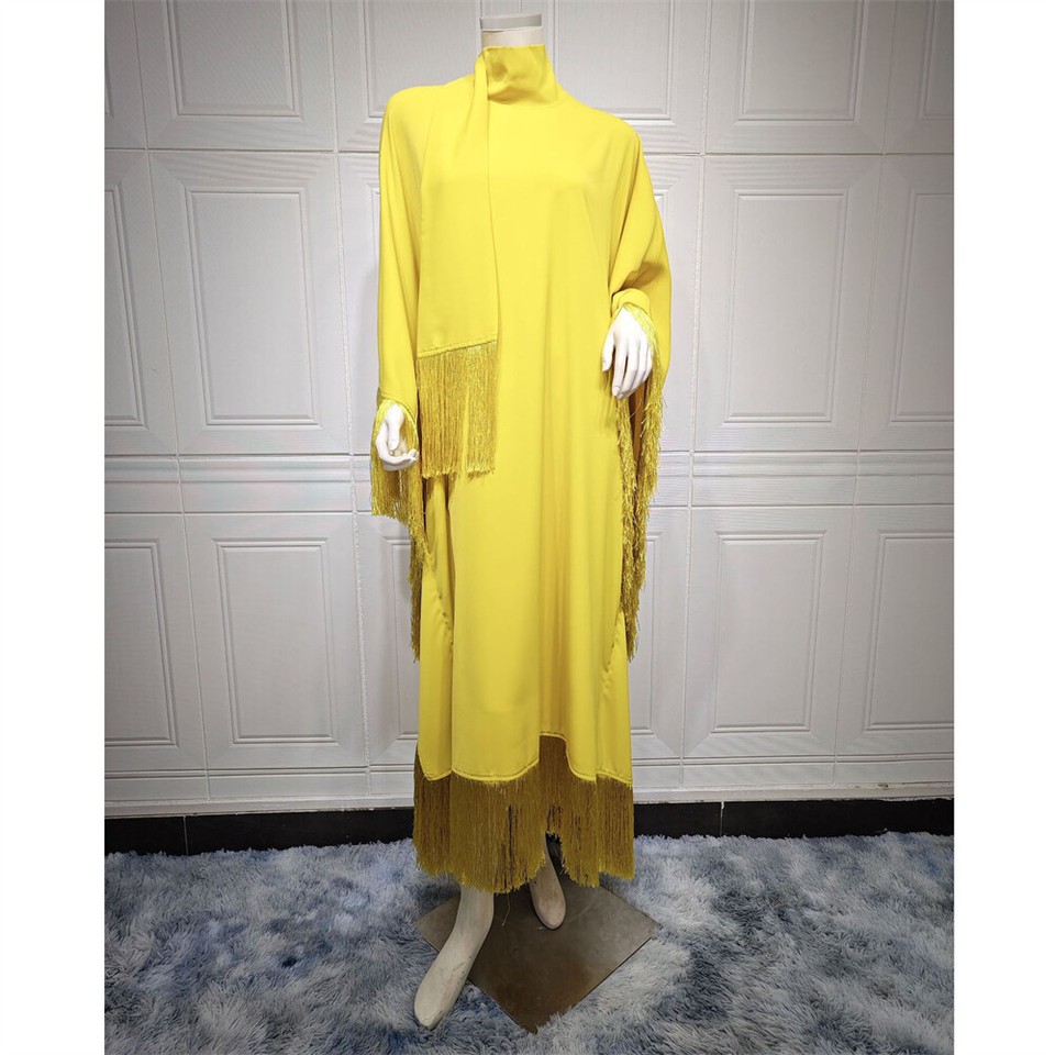 Dubai Abaya Women Oversize Muslim Bat Sleeve Maxi Dress Islamic ...