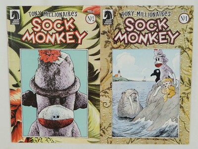 Tony Millionaire's Sock Monkey vol. 4 #1-2 VF complete series Dark Horse Comics | eBay