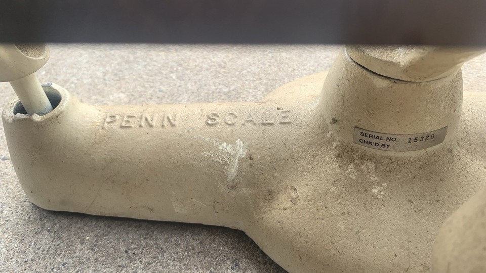 Vintage Penn Bakers Scale Cast Iron Kitchen Industrial Balance Beam | eBay