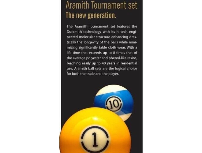 Aramith Tournament Pro Cup TV Set with Duramith Technology - Free ...