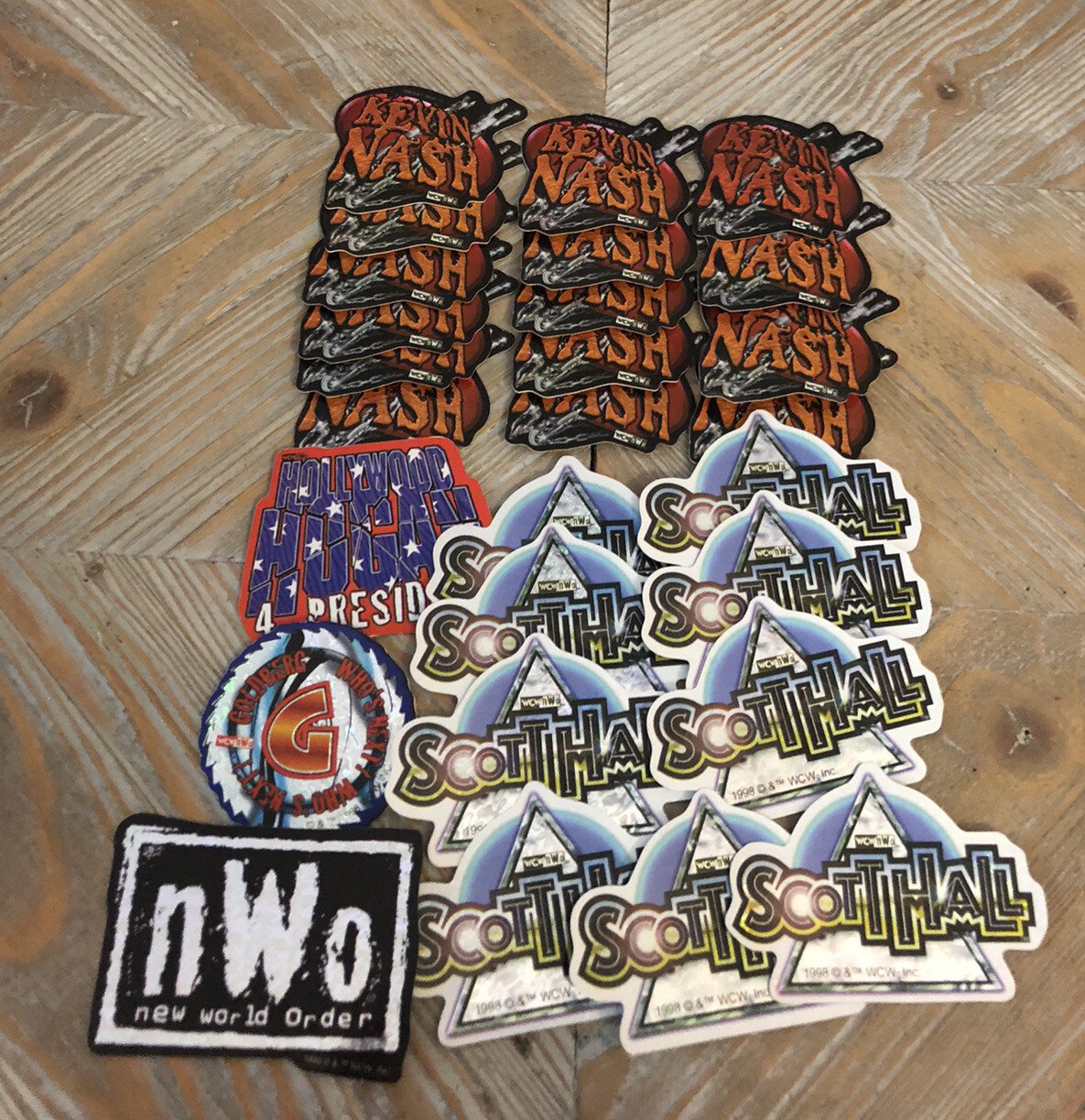 LOT OF (50) 1998 & 1999 WCW/NWO WRESTLING VENDING DECALS | eBay