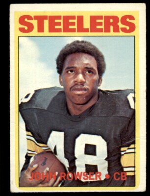 1972 Topps John Rowser Pittsburgh Steelers #198 | eBay
