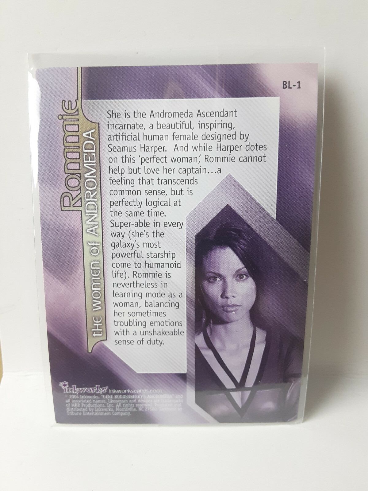 2004 Inkworks - Andromeda - Rommie trading card BL-1 | eBay