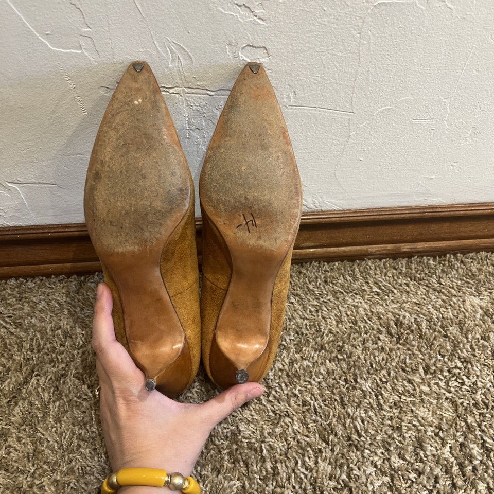 Vintage 1950’s ANDREW GELLER Women's 8 Narrow Brown Suede Designer ...