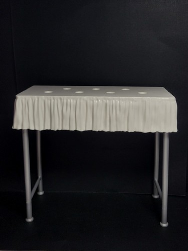 MATTEL WHITE PARTY RECTANGULAR TABLE BARBIE DOLLHOUSE TOWNHOUSE ...