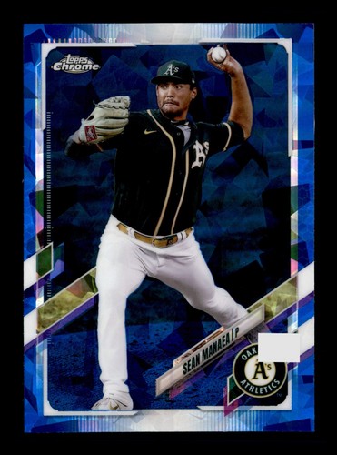 2021 Topps Chrome Sapphire Blue #51 Sean Manaea Oakland A's Baseball ...