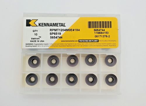 Carbide Turning Milling Inserts Kennametal RPMT 1204 M0E41X4 SP6519 10 ...