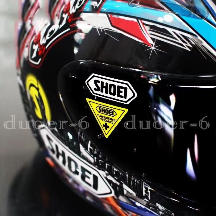 Motorcycle Helmet Emblem Decals for SHOEI Ducati Reflective Bike ...