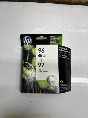 Genuine HP 96 Black & 97 Tri-Color Ink Cartridges 2 Pack - C9353FN ...