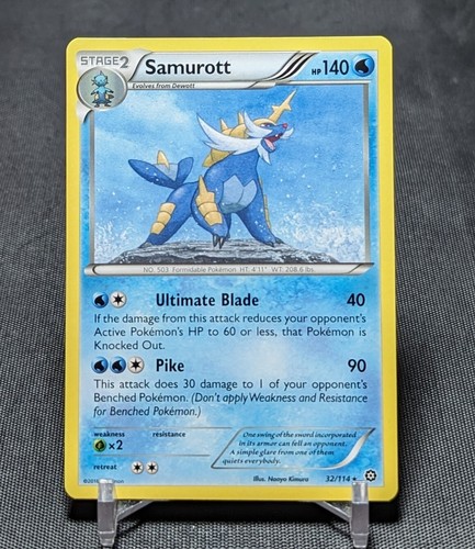 Samurott Regular Rare Water 2016 Steam Siege Pokemon TCG Card 32/114 | eBay