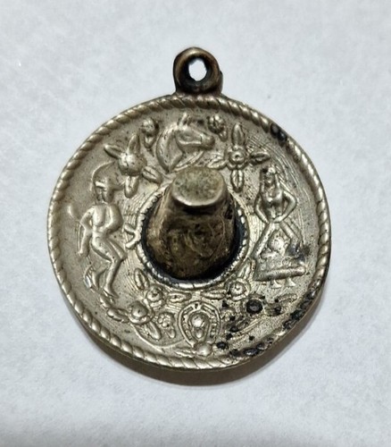 Vintage Sombrero Keychain Pendant Silver From Alpaca Mexico | eBay