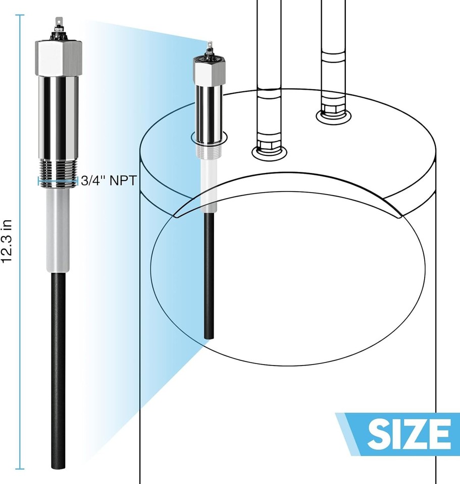 Powered Anode Rod, Water Heater Anode Rod Made of Titanium (40-89 ...