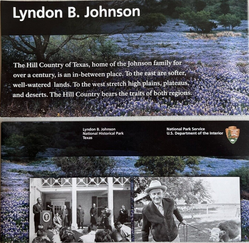 2026 LYNDON B. JOHNSON NHP NATIONAL PARK SERVICE UNIGRID BROCHURE/MAP ...