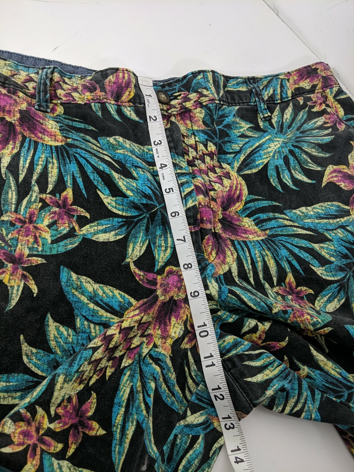 Men's George Shorts Tropical Floral Multicolor Print … - Gem