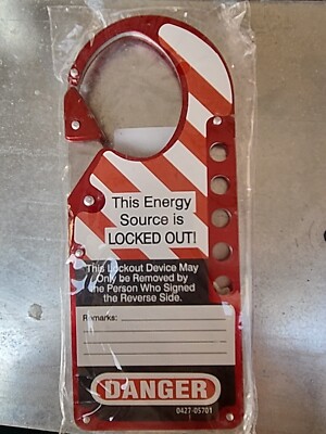 Master Lock 427 Labeled Lockout Hasp,Snap-On,5 Lock | eBay