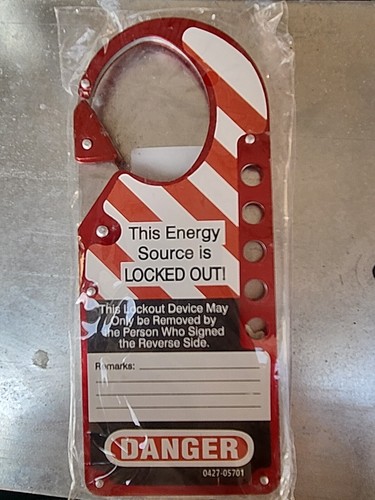 Master Lock 427 Labeled Lockout Hasp,Snap-On,5 Lock | eBay