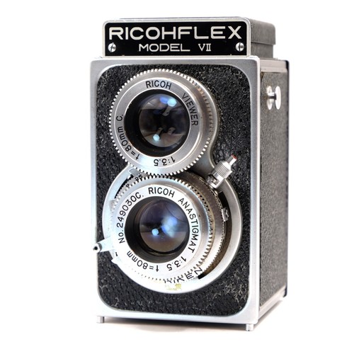Ricoh Ricohflex Model VII 6x6 Medium Format Film TLR Camera 80mm f/3.5 ...