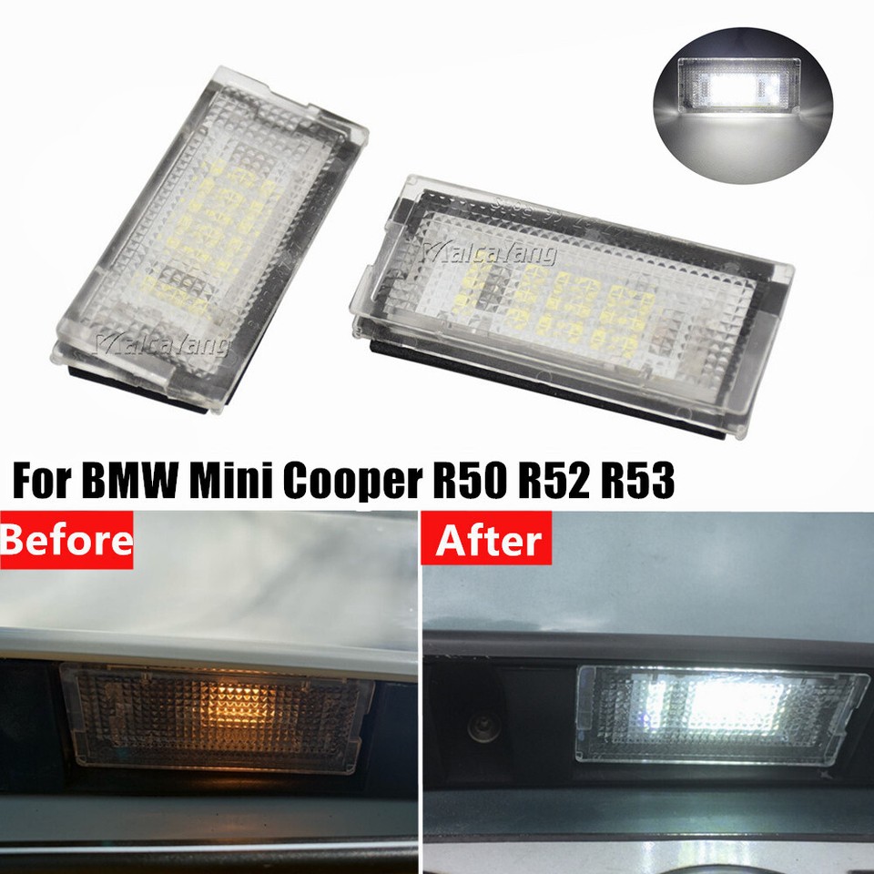 LED Number License Plate Light For BMW 3 Series E46 Mini Cooper R50 R52 ...