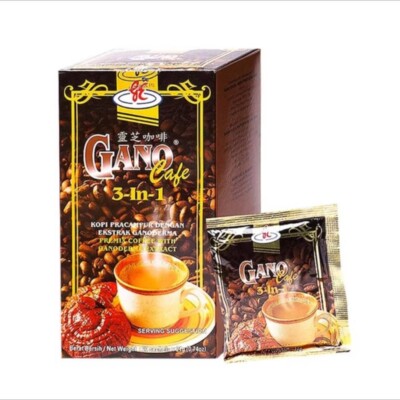 GANO EXCEL Gano Cafe 3 in 1 Coffee with Ganoderma Reishi Halal 1 Box ...