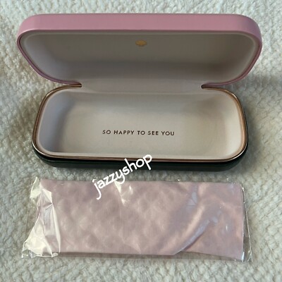 Kate Spade SO HAPPY TO SEE YOU Hard Shell Glasses/Sunglasses Case | eBay