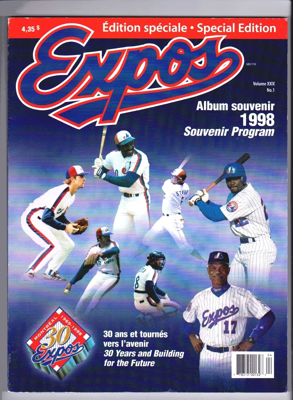 Montreal Expos 1998 Souvenir Program Album 30th Anniversary & 2 Ticket ...