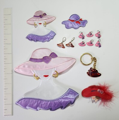 Lot of Red Hat Pink Hat Society Accessories FREE SHIPPING | eBay