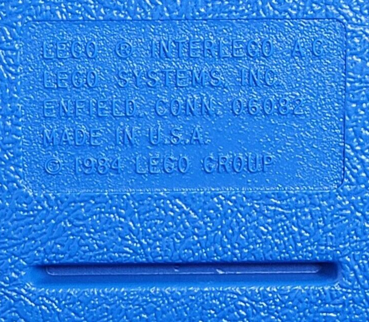 1984 Vintage Blue Lego Carrying Case Storage Box Bin, Hard Plastic USA ...