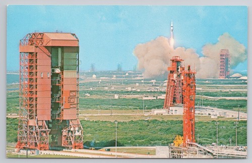 NASA Apollo 7 Liftoff Saturn V Kennedy Space Center Florida FL 1960s ...