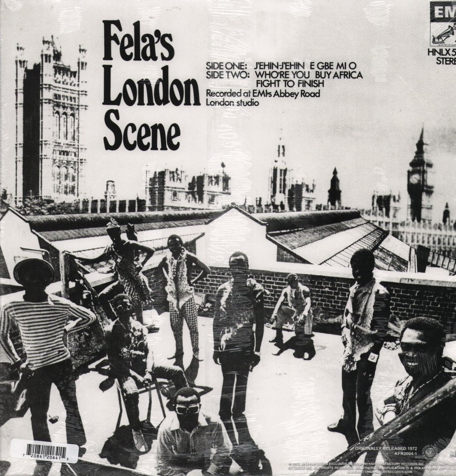 Fela Kuti Fela's London Scene LP vinyl USA Knitting Factory 2016 ...