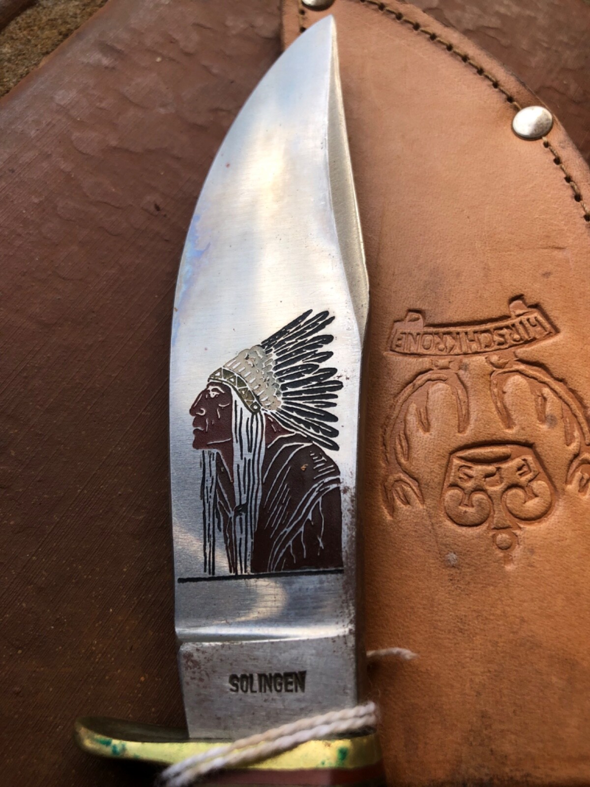 W2 German General Paul Bader Hunting Knife Solingen found in his estate ...