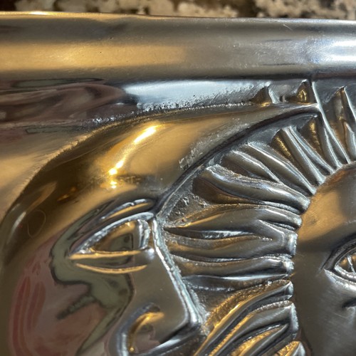 Mexico Pewter Sun Moon Stars Rectangular Celestial Decorative Tray ...