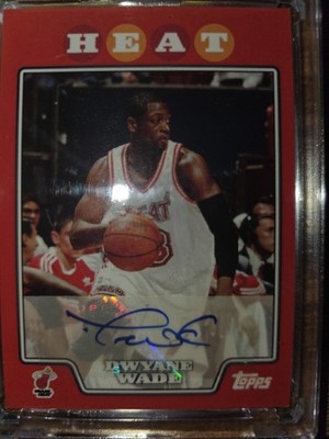 2008-09 Topps Starting 5 Red Dwyane Wade Auto NNO | eBay