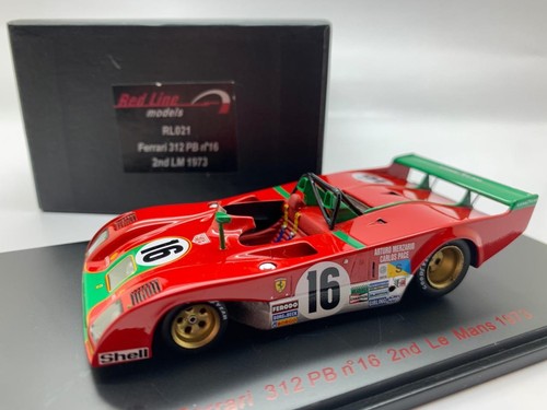 RED LINE MODELS Ferrari 312 Pb Non 16 2ND le Mans 1973 RL021 1/43 | eBay
