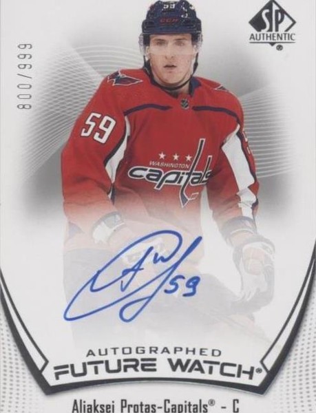 2021-22 SP Authentic - Autographed Future Watch #180 Aliaksei Protas ...