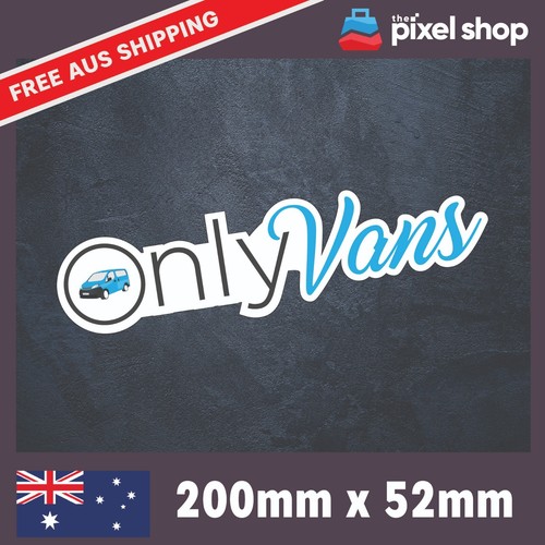 Only Vans Sticker ute toad 4x4 window bumper funny car decal Onlyfans ...