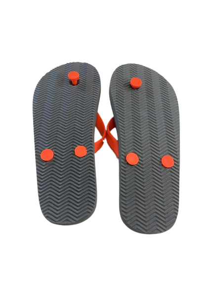 RBX Active Women's Core Summer Basic Printer Flip Flop-Gray/Orange ...