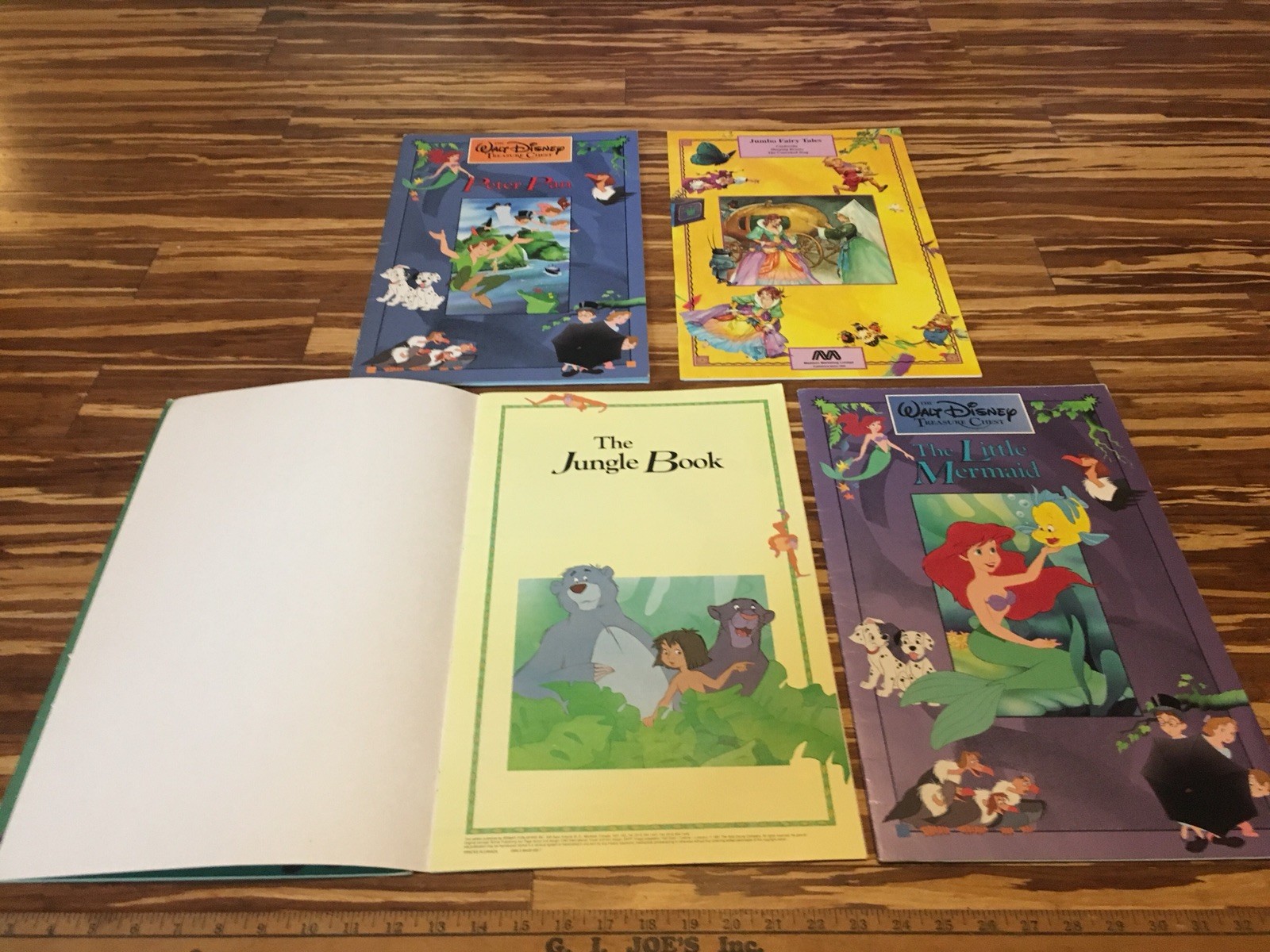 Walt Disney Treasure Chest Book Lot - PETER PAN JUNGLE BOOK LITTLE ...