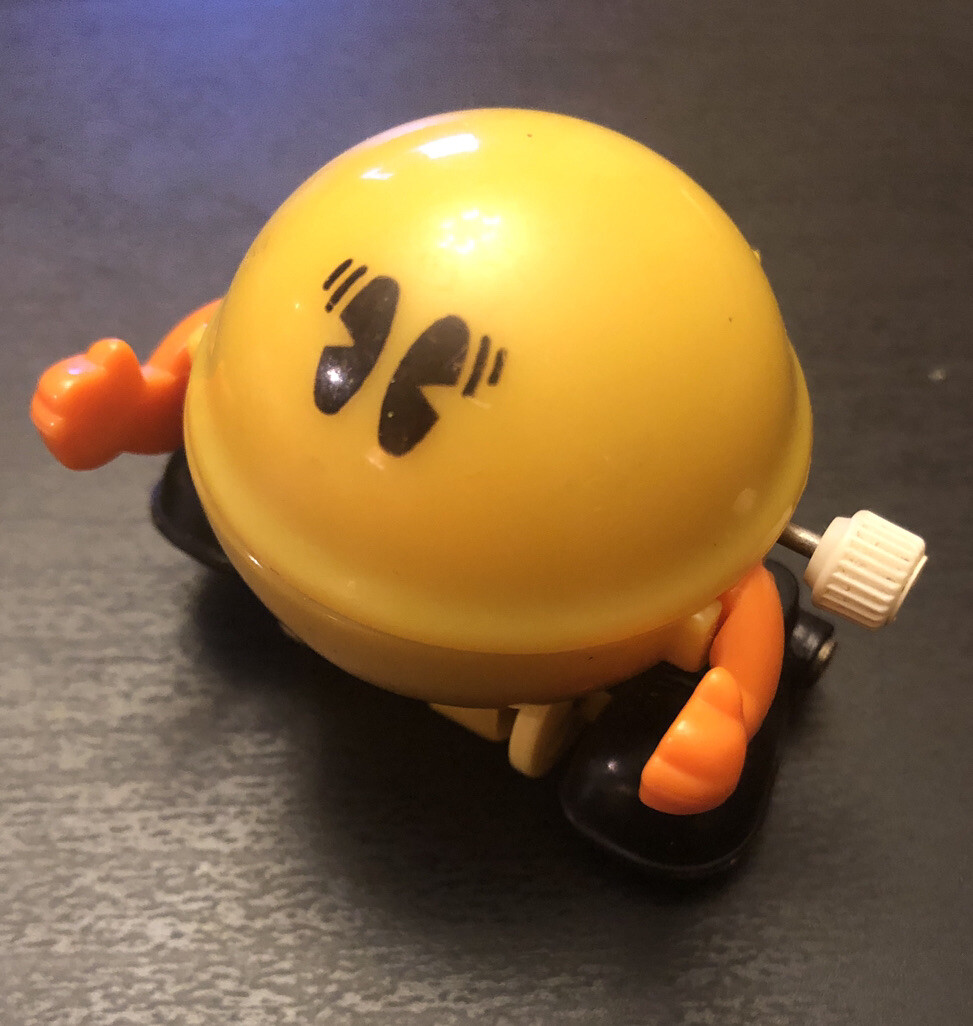 Vintage 80s PAC-MAN Wind Up Walking Toy Video Game Figures by Tomy | eBay